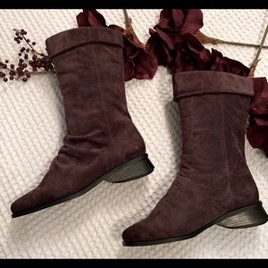 Markon | Shoes | Markon Simon Brown Suede Leather Boot Sz 85 | Poshmark